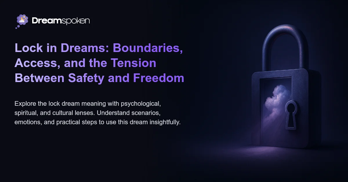 Lock in Dreams: Boundaries, Access, and the Tension Between Safety and ...